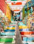 Jodipan: Colorful Rainbow Village in Malang, Java (Indonesia)