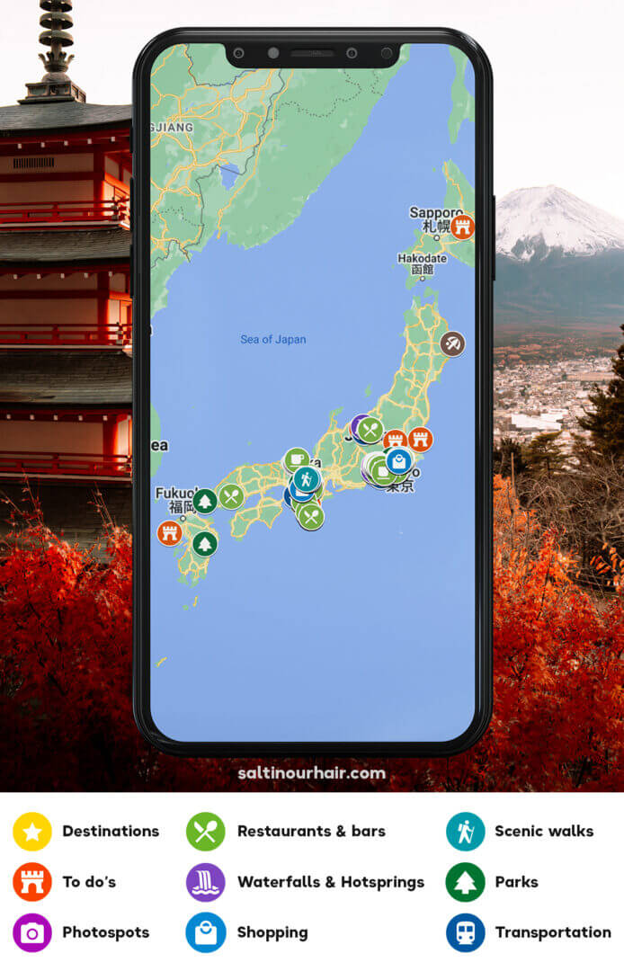 Japan Google Maps Locations · Salt in our Hair